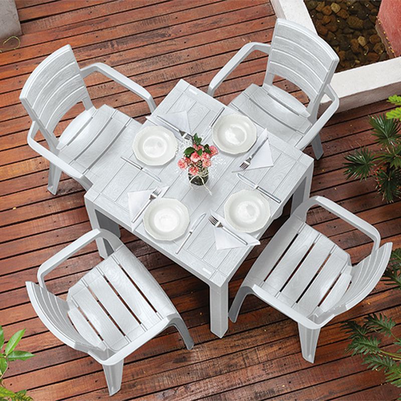 Combo Comedor Barú 1 Mesa 4 Sillas Con Brazos