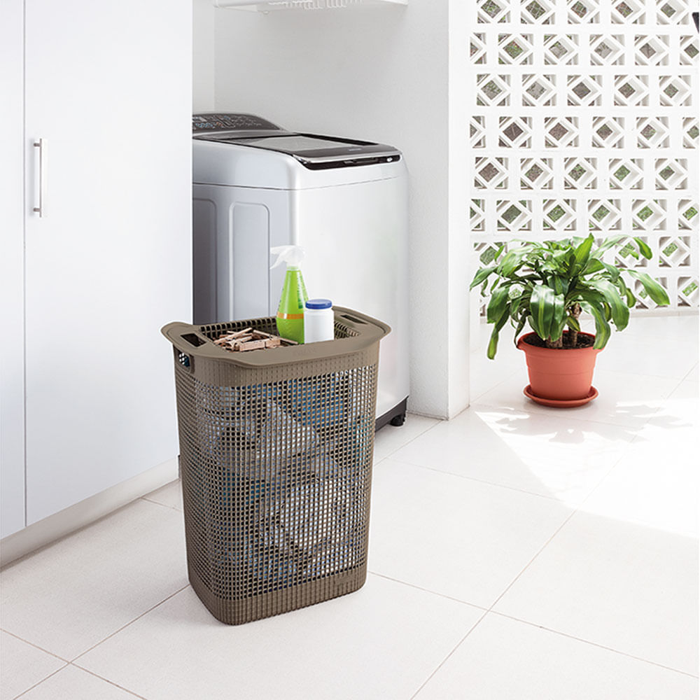 Cesta Para Ropa Linum Con Tejido Premium